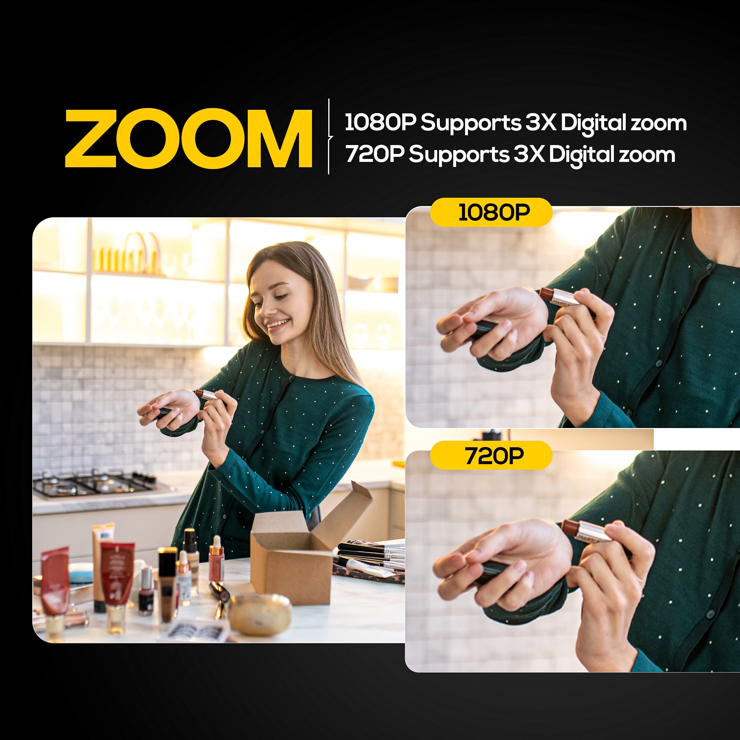 AIWaft | 4K Webcam with AI Auto Focus for Streaming